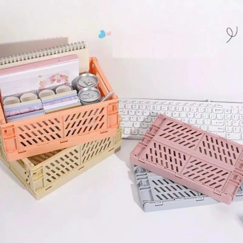 Jual Kotak Penyimpanan Barang'' Kecil Keranjang Lipat Minimalis Bahan ...