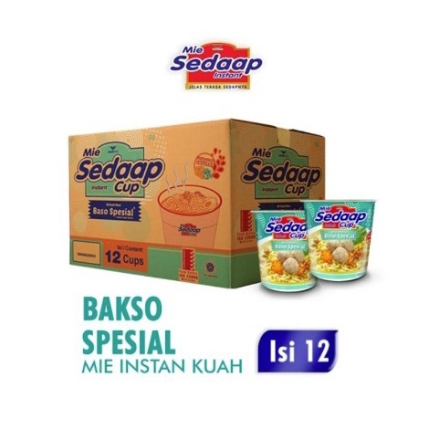 Jual Mie Sedaap Cup Baso 1 dus isi 12 Pcs | Shopee Indonesia