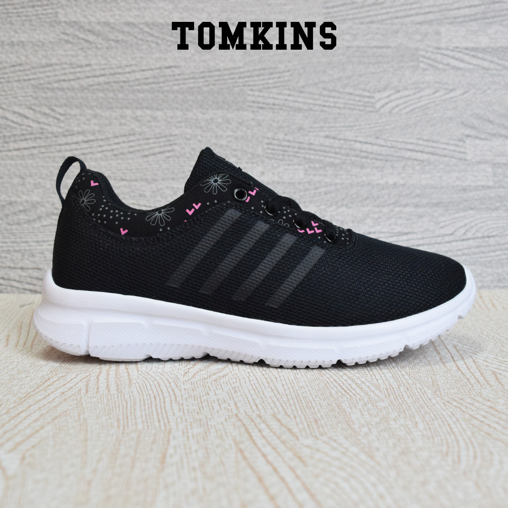 Jual TOMKINS Sepatu Wanita Abigail - Black White | Shopee Indonesia