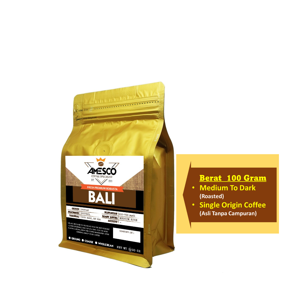 Jual KOPI ROBUSTA BALI 100GR KOPI BIJI / KOPI BUBUK PREMIUM | Kopi Bali ...