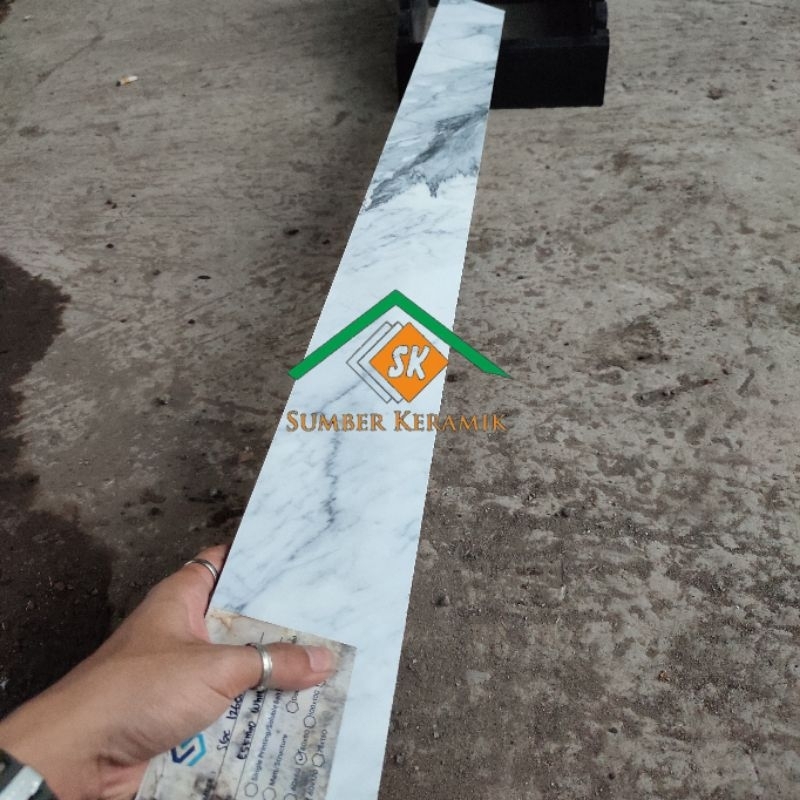 Jual List plint granit 10x100 / 10x120 Eskimo white | Shopee Indonesia