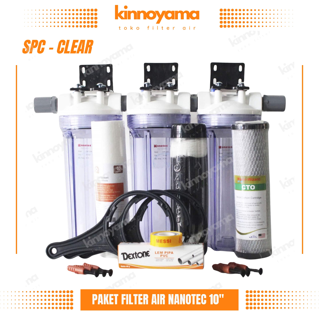 Jual Paket Filter Air 3 Tahap SPC / Filter Air Sumur / Filter Air Zat ...
