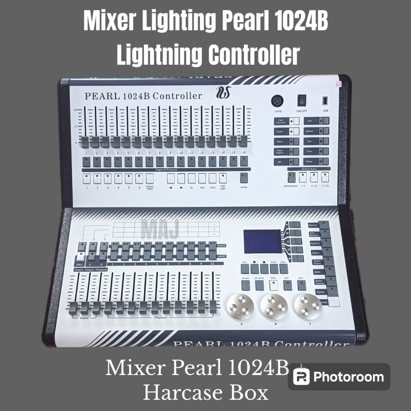 Jual Mixer Lighting Mixer Pearl 1024B White Free Harcase Box | Shopee ...