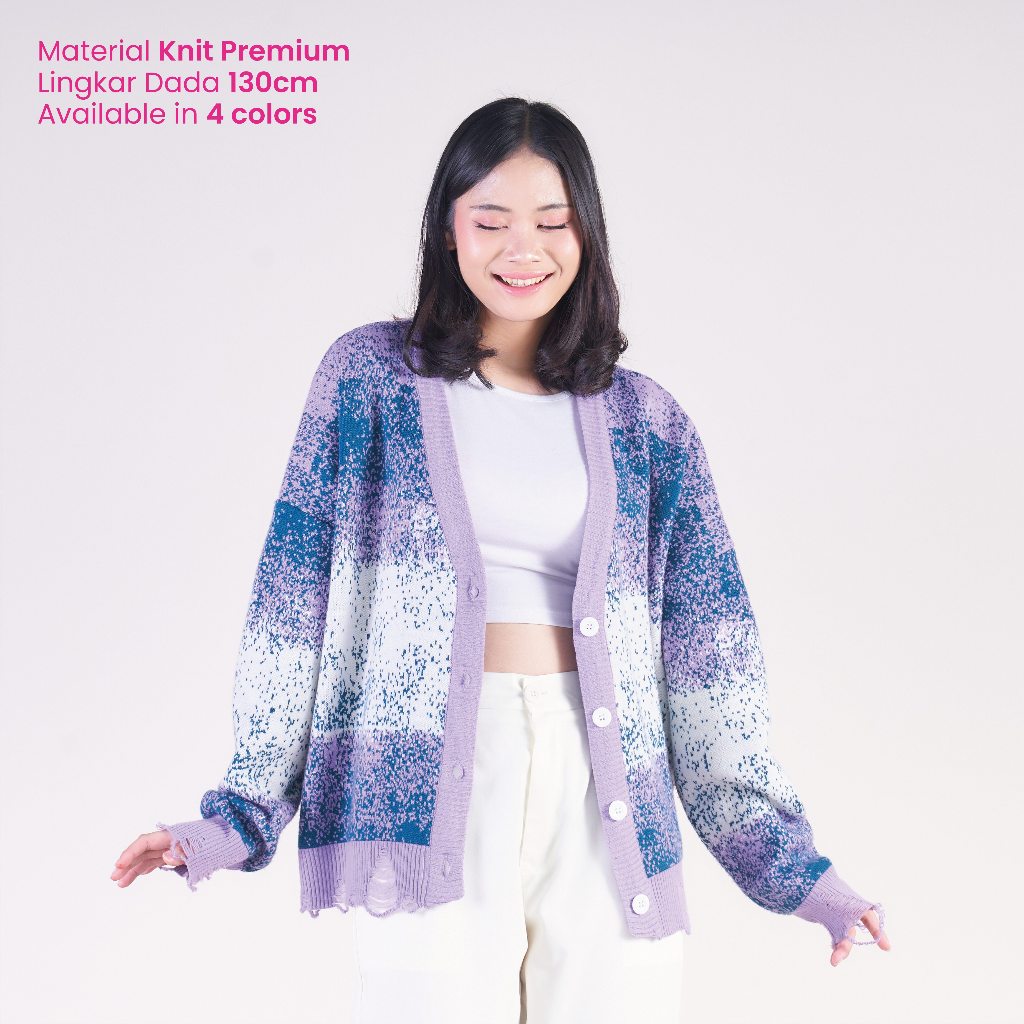 Jual HAICLO Patsy Knitwear Oversized - Sweater Cardigan Rajut Wanita | Shopee Indonesia