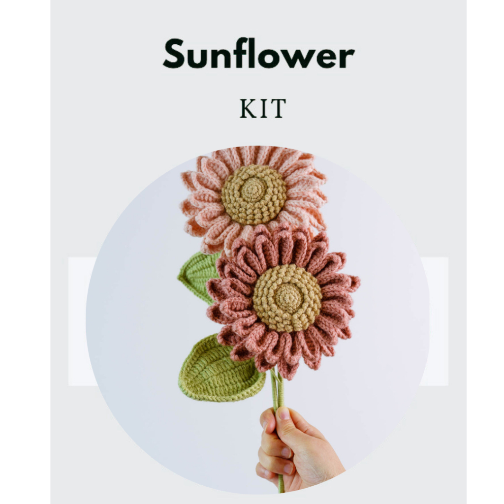 Jual Crochet Kit DIY Bunga Matahari Rajut Sunflower Free Pattern and ...