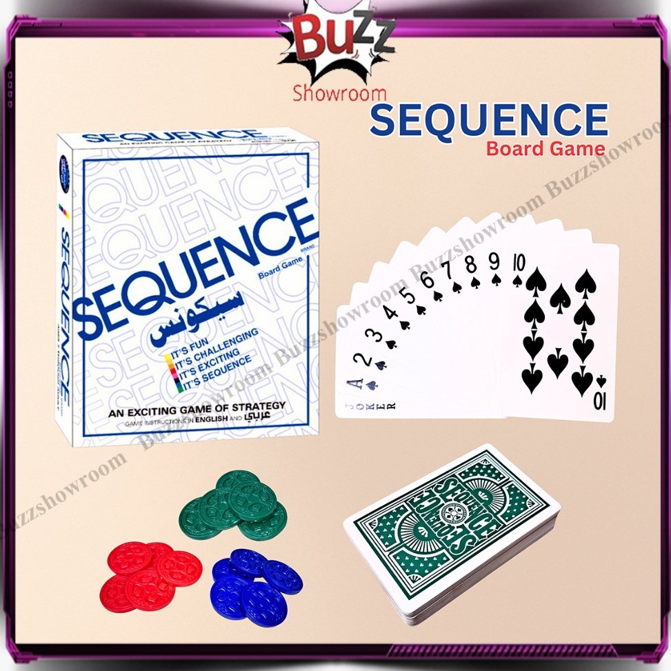 Jual ART G32U Sequence Board Game Playing An Exciting Card Games of Strategy | Shopee Indonesia