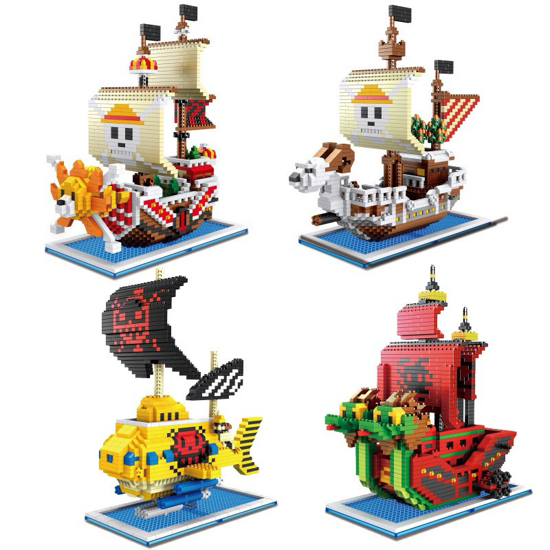 Jual lego brick one piece puzzle 3d one piece figure grandship kapal ...