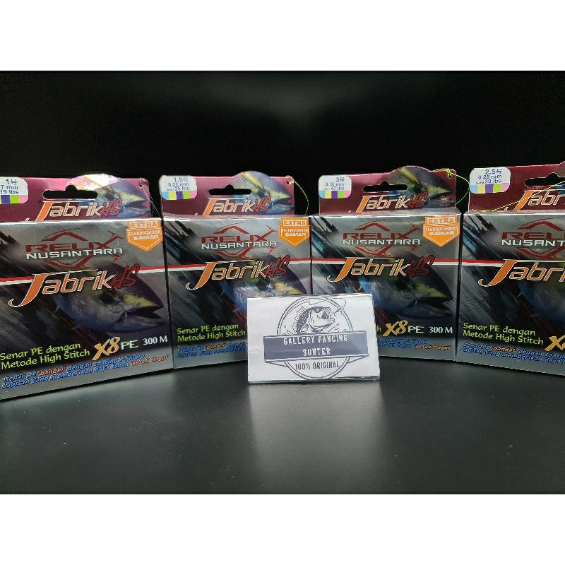 Jual Senar PE JABRIK HS X8 MULTICOLOR 300 400 500 Meter Relix Nusantara ...