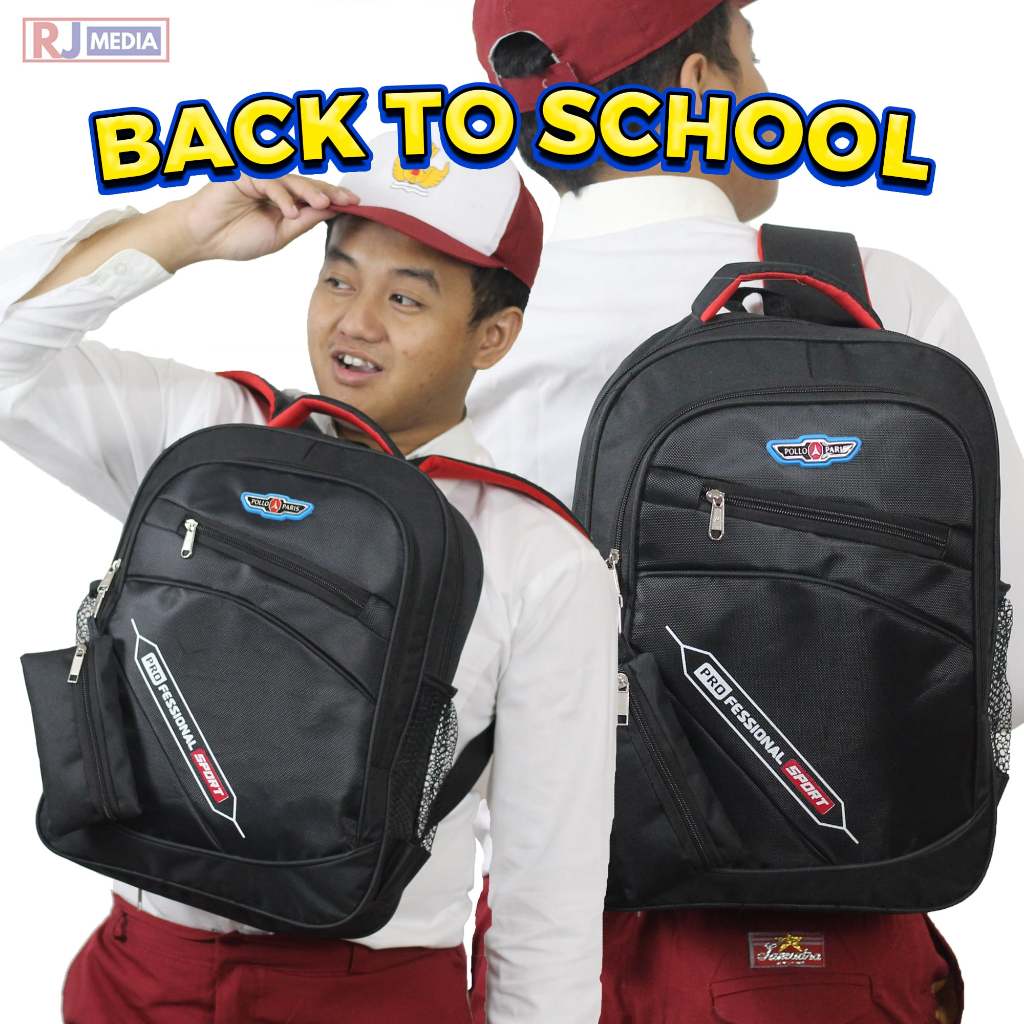 Jual Tas Sekolah Polo SD Anak Laki Laki Paris Sport Ransel Cowok Kekinian Muat LKS Buku Paket ...