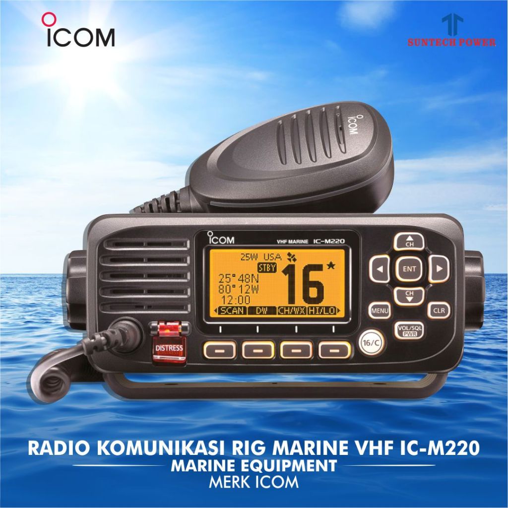 Jual Radio Komunikasi HT Merk Icom Rig VHF Type IC-M220 Marine Transceiver | Shopee Indonesia