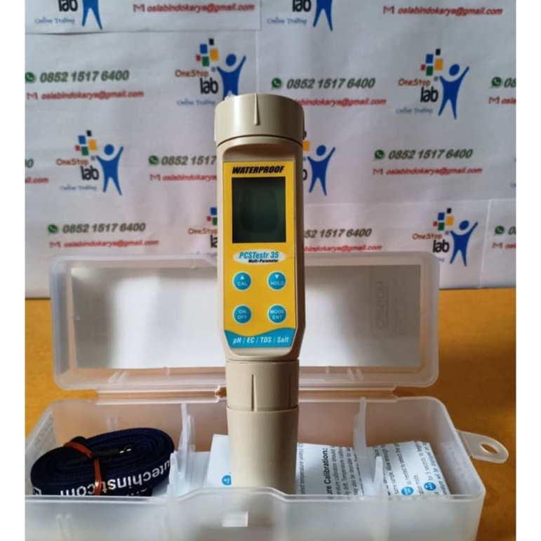 Jual EUTECH PCSTestr 35 pH/CONDUCTIVITY/TDS/SAL Temp Tester Pocket ...