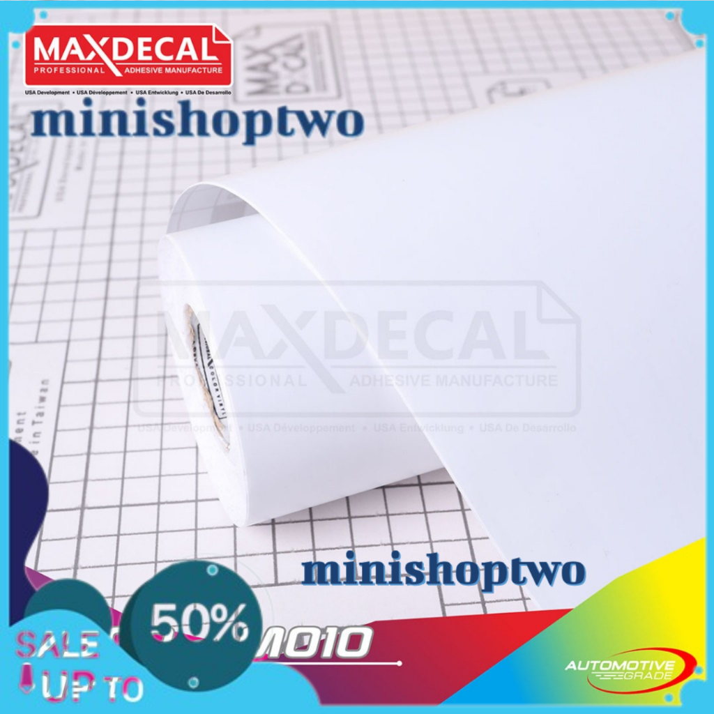 Jual STIKER MAXDECAL 7500 PUTIH GLOSSY & DOFT / STIKER MOTOR METERAN ...