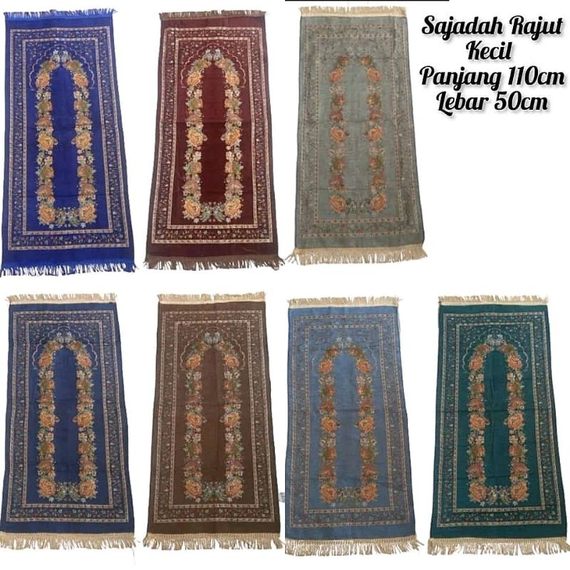 Jual GROSIRAN Sajadah Rajut Turki Murah Rumbai Kepang Isi 10 Pcs Ukuran ...