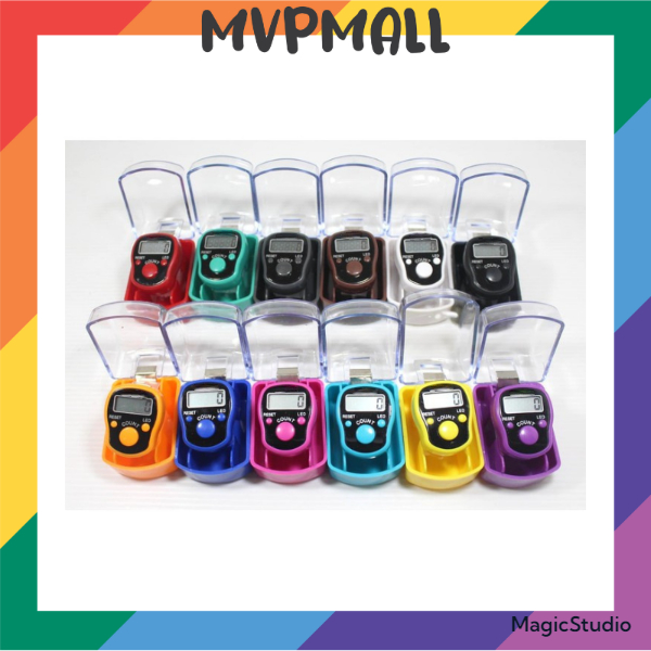 Jual (Kotak Mika) Tasbih Digital LED Finger Digital Zikir Cincin Muslim ...