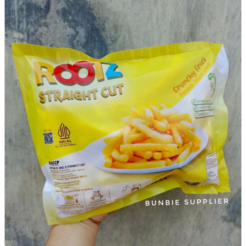 Jual ROOTZ Singkong Goreng Crunchy Straight Cut 400gr | Cemilan Cassava ...