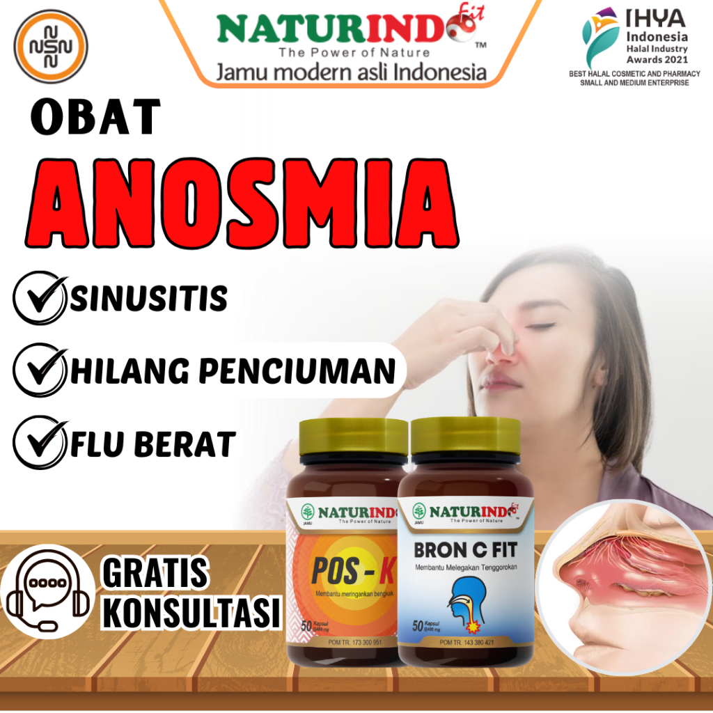 Jual Obat Anosmia Hilang Penciuman Dan Perasa Flu Berat Sinusitis Polip ...