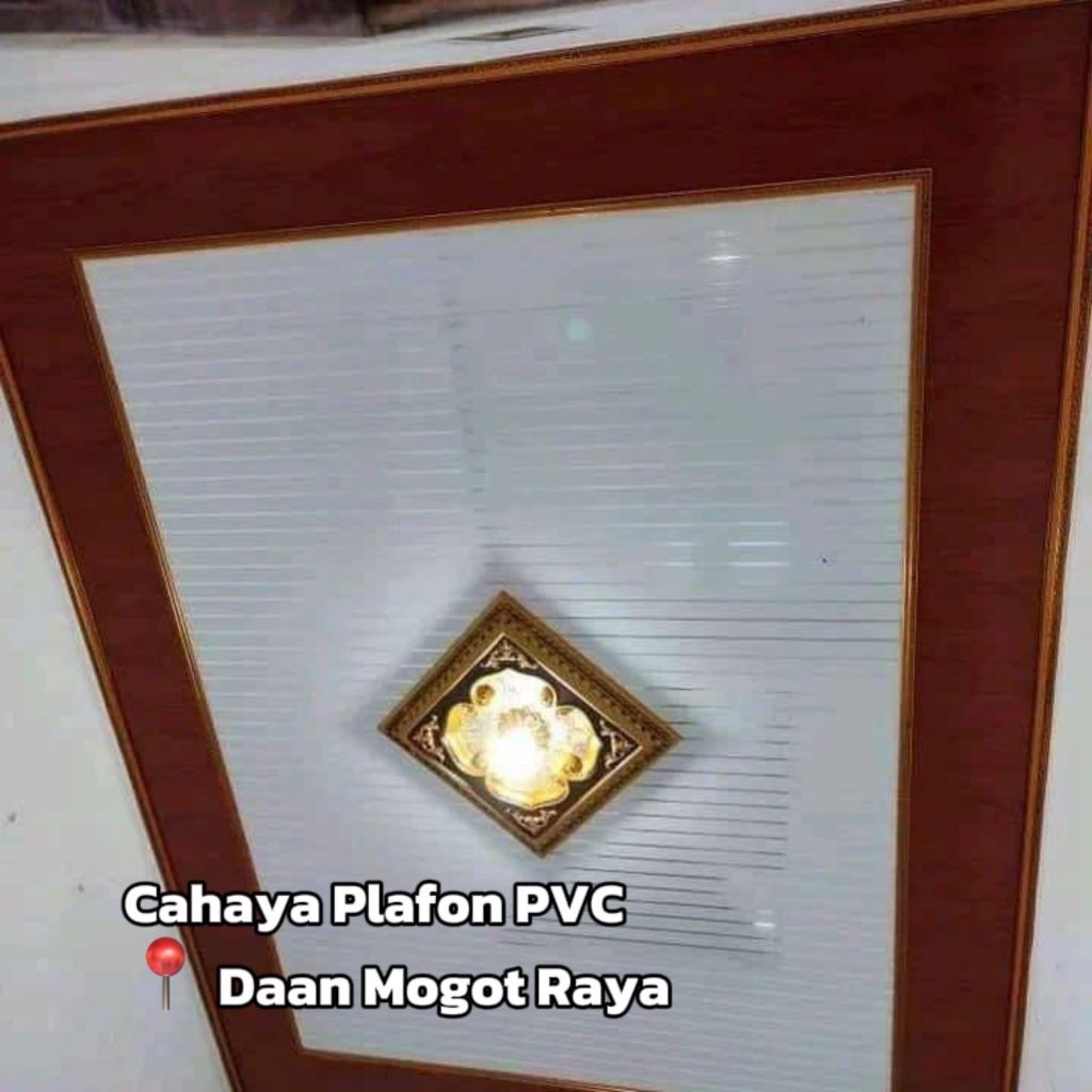 Jual CAHAYA PLAFON PVC PAKET PEMASANGAN PLAFON PVC TERIMA BERES Flat Datar Premium Glossy ...
