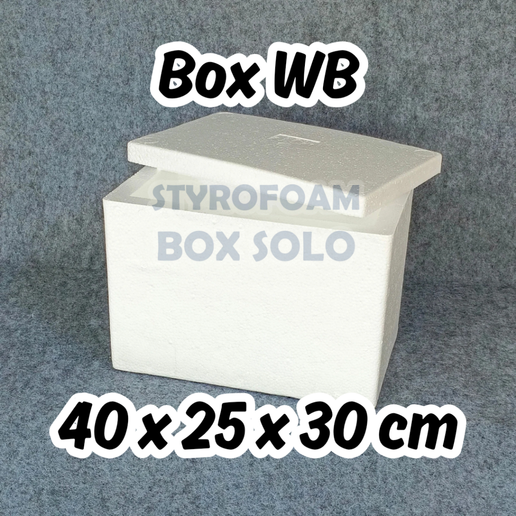 Jual BOX WB & BOX 30 KG - INSTANT ONLY - Styrofoam Box Wadah Ikan Penyimpanan Ikan Packing ...