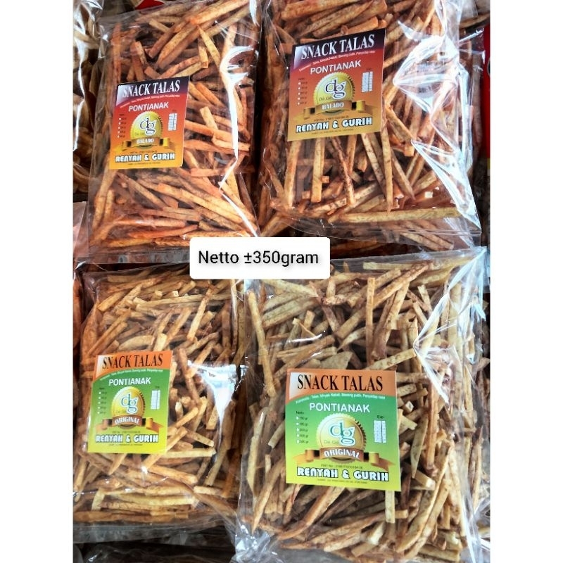 Jual Snack Talas Pontianak / Stick Talas DG / Stik Talas De Ge / Oleh ...