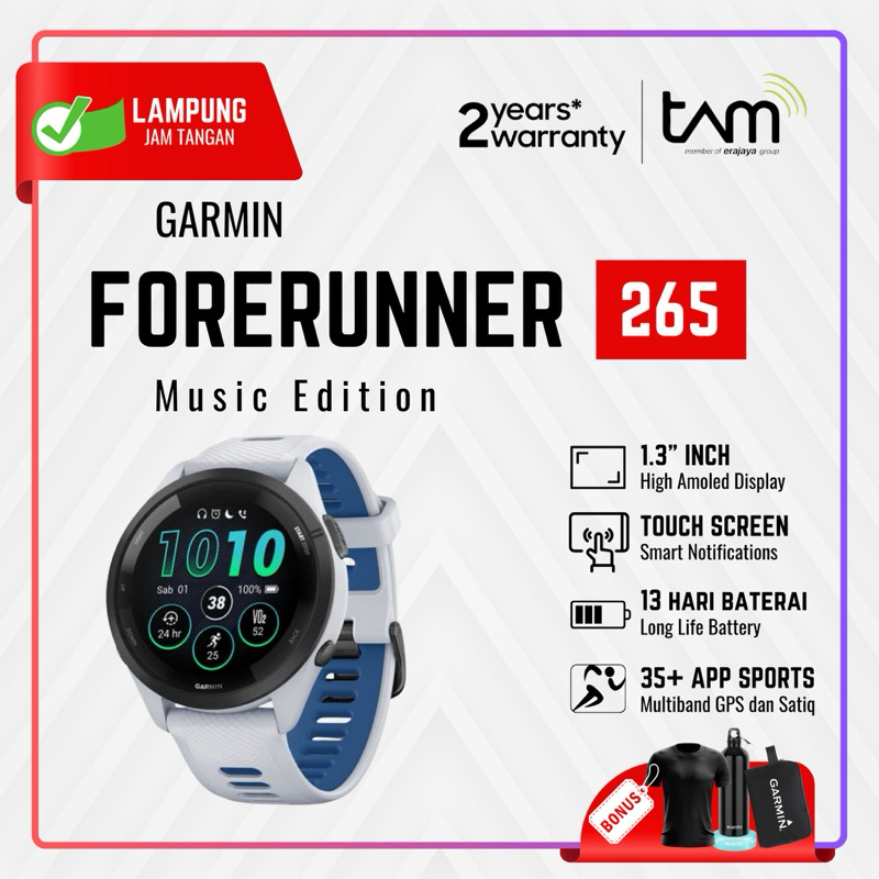 Jual Garmin Forerunner 265 - White | Shopee Indonesia