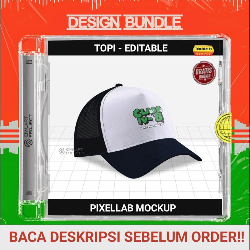 Jual Template Mockup Topi Pixellab Editable | Shopee Indonesia