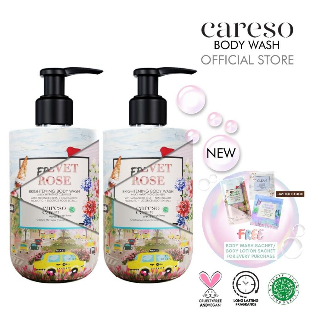 Jual CARESO - Savers Pack 2 pcs Body Wash (Mix & Match your favorite ...