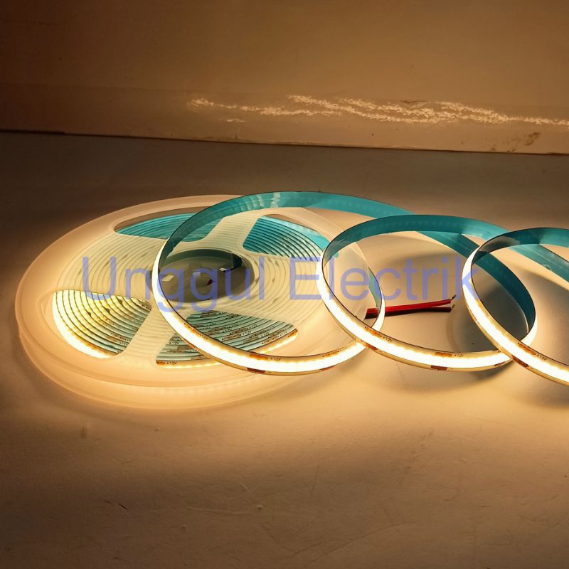 Jual Lampu LED strip COB 5 meter 12 volt lampu pita indoor | Shopee ...
