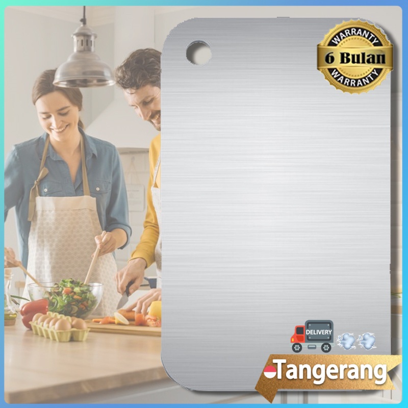 Jual Cutting Board Stainless 30*20cm Talenan Stainless Steel Anti ...