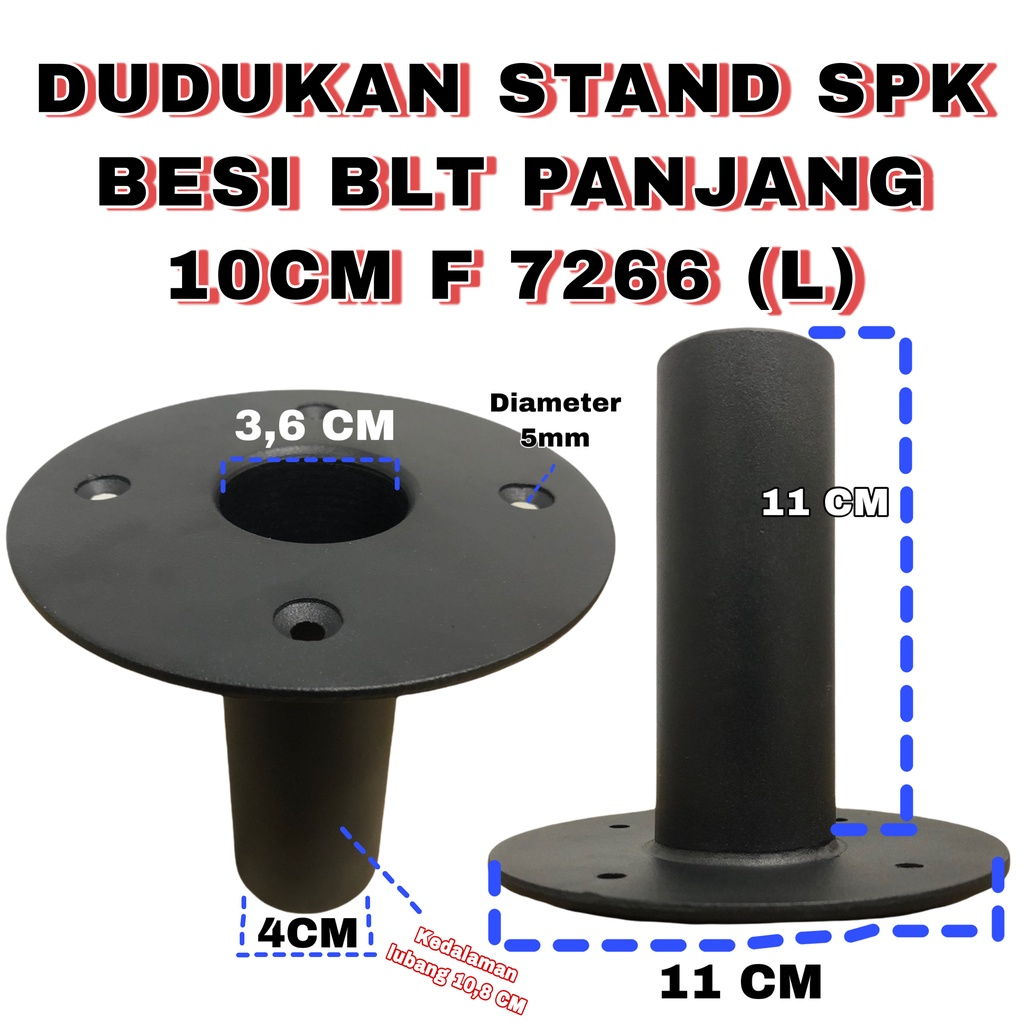 Jual DUDUKAN STAND SPEAKER BESI BULAT PANJANG F 7266 (L) | Shopee Indonesia