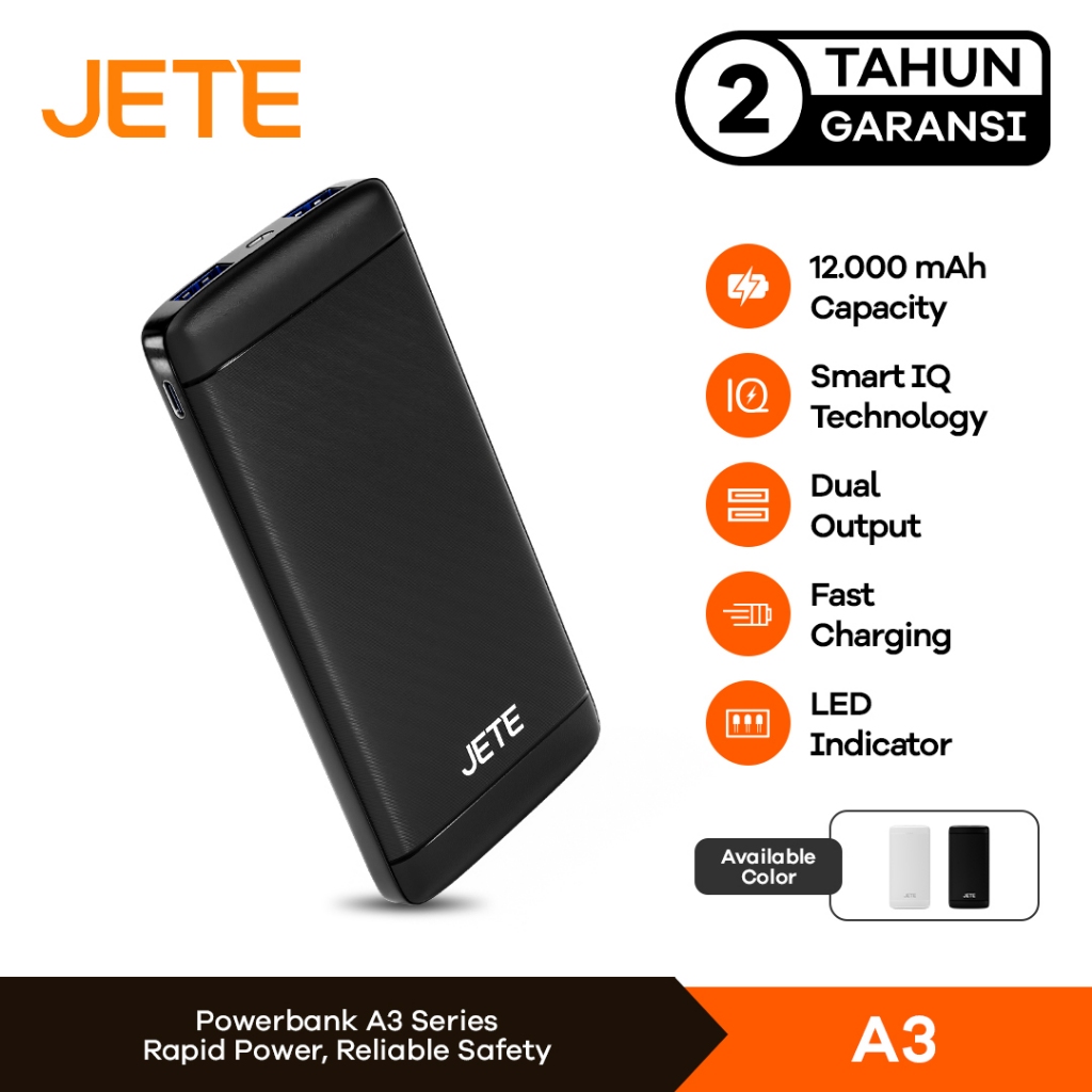 Jual Powerbank A3 12000 Mah Smart IQ Technology - Garansi 2th | Shopee ...