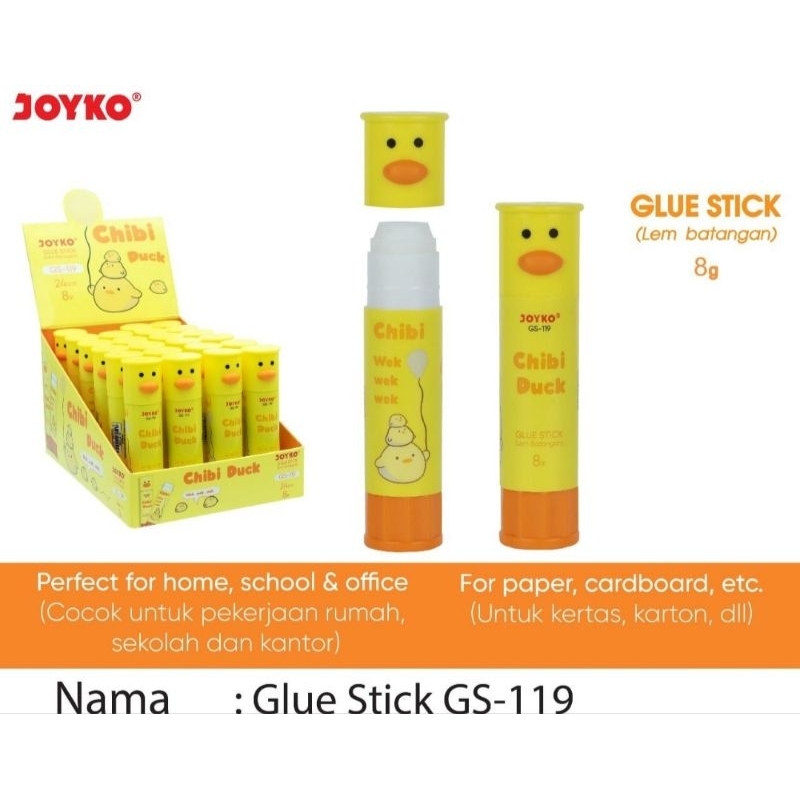 Jual Lem Stick Chibi Duck Joyko GS-119 8gram (1pcs) | Shopee Indonesia