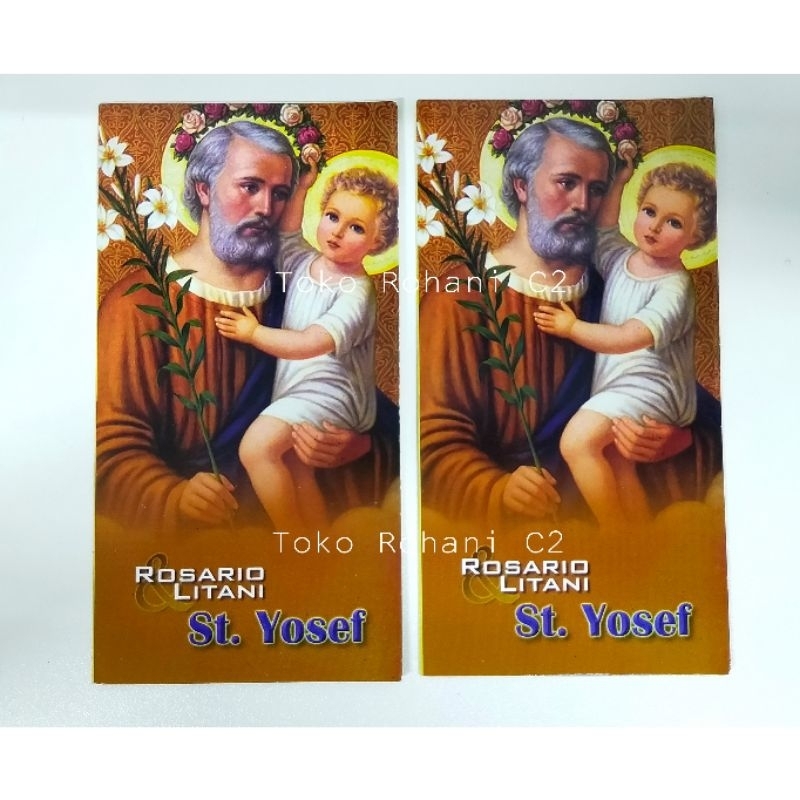 Jual Lembar Doa Santo Yosef - Kartu Doa Santo Yosef - Rosario Litani ...