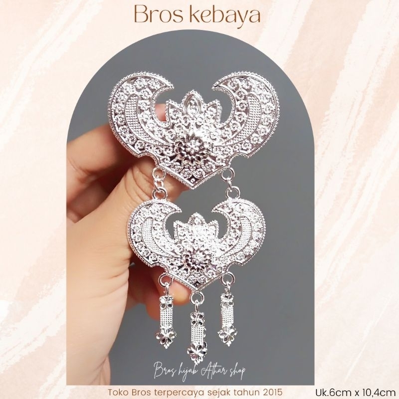 Jual Bros Kebaya Besar Susun 2 Bros Hewan Burung Merak Baru Model ...