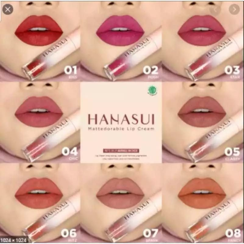 Jual HANASUI LIPCREAM (untuk nomor boleh tulis di pesanan) | Shopee ...