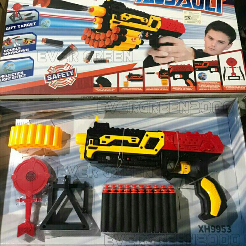 Jual Mainan Sniper Tembak Tembakan Nerf " AZZAULT " feature : Lampu ...