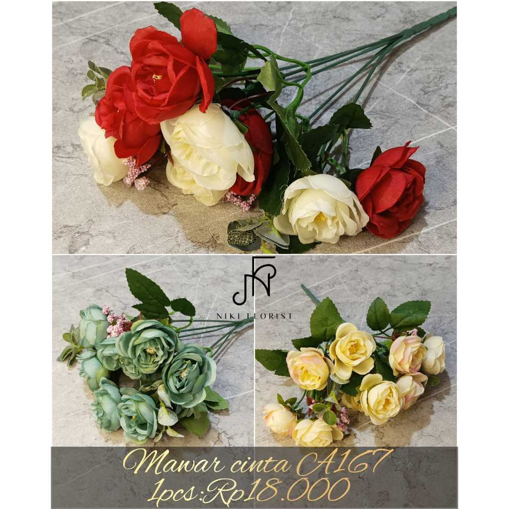 Jual Mawar Cinta / Kembang Hias /Kembang Buket | Shopee Indonesia