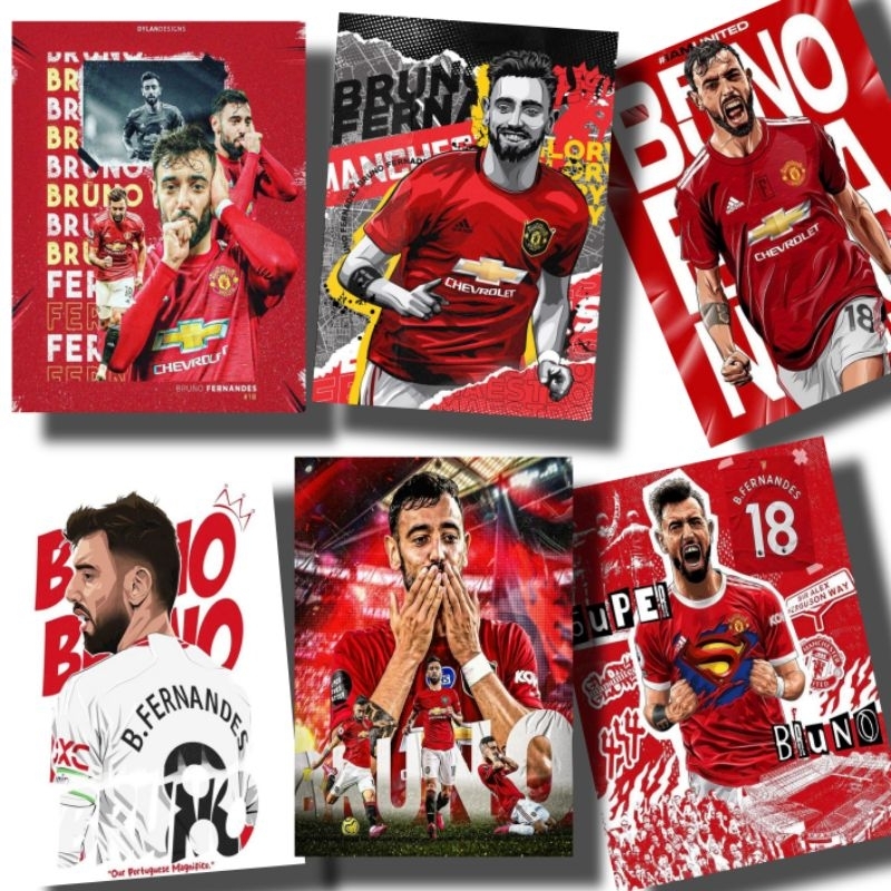 Jual Poster dinding Bruno fernandes size A3+ | Shopee Indonesia