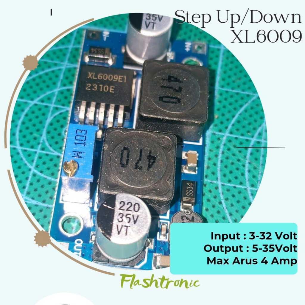 Jual DC Auto Step-Down / Step-Up Buck / Boost Power Converter Module XL6009 | Shopee Indonesia