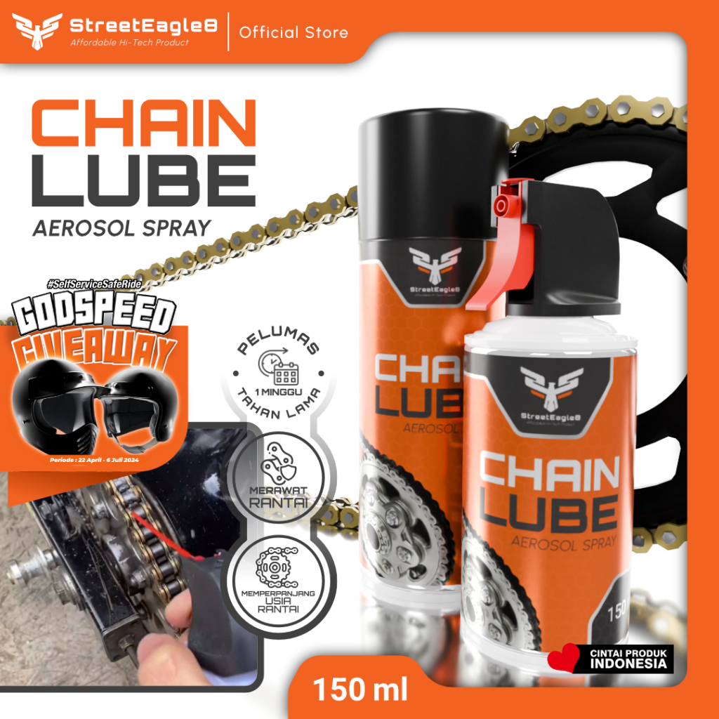 Jual STREET EAGLE 8 Pelumas Rantai Motor / Oli Rantai Motor / Chainlube ...