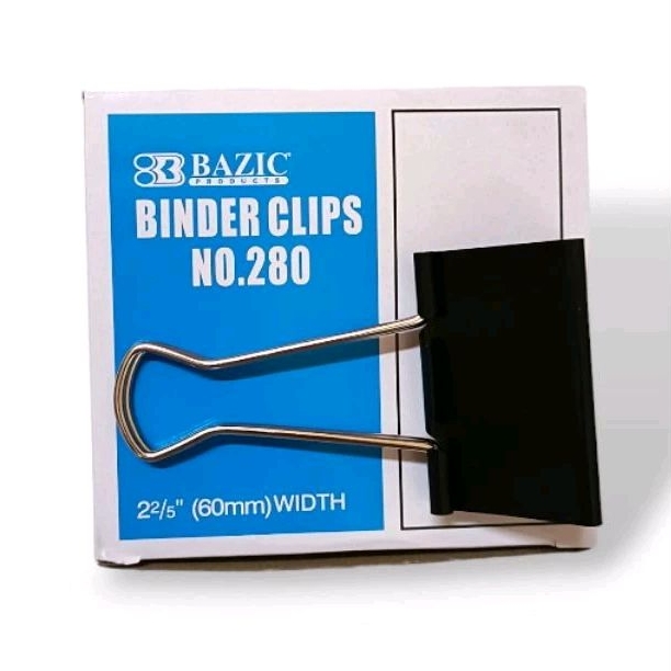 Jual binder clip hitam besar 280 / klip binder hitam besar jumbo 60 mm ...
