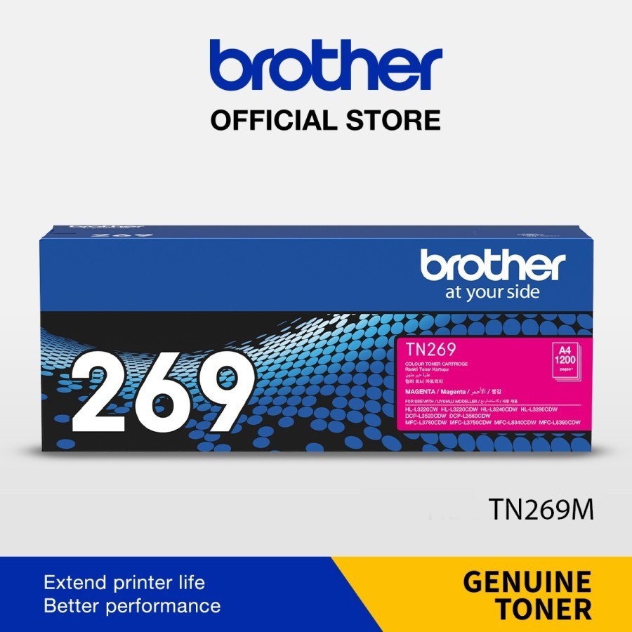 Jual BROTHER Toner TN-269 Magenta Original TN269 (TN269M) | Shopee ...