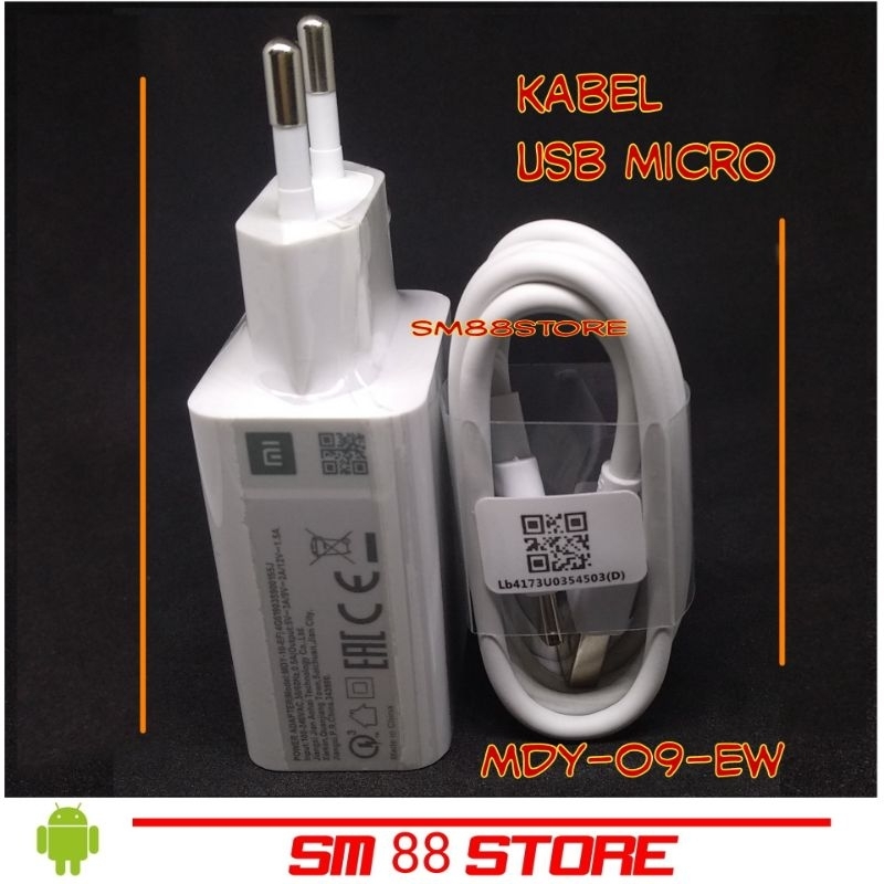 Jual Charger XiaoMi 10W 2A MDY-09-EW Redmi 4X Redmi 7 6A 5A 4A Note 5 Note 4X 3 S2 dll | Shopee ...