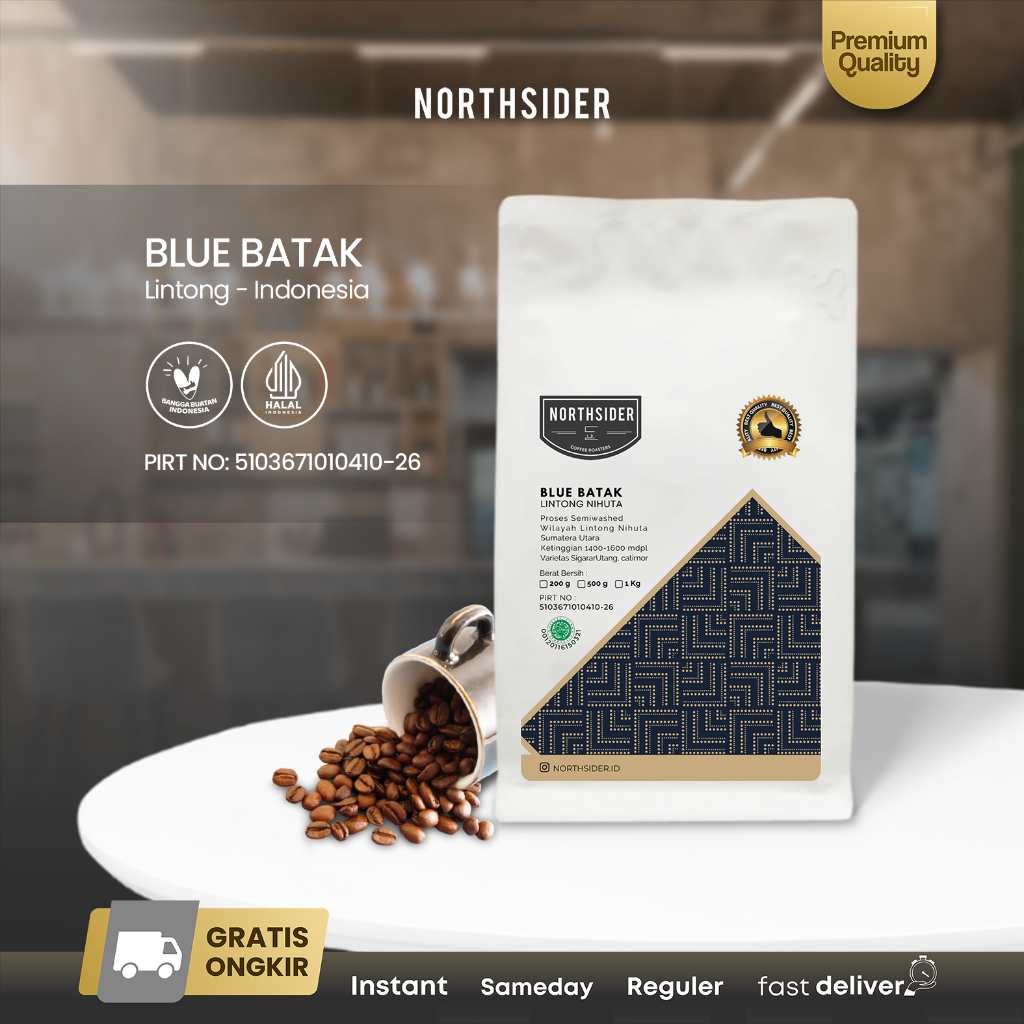 Jual Northsider Kopi arabika Lintong Blue Batak semiwashed coffee 500g ...
