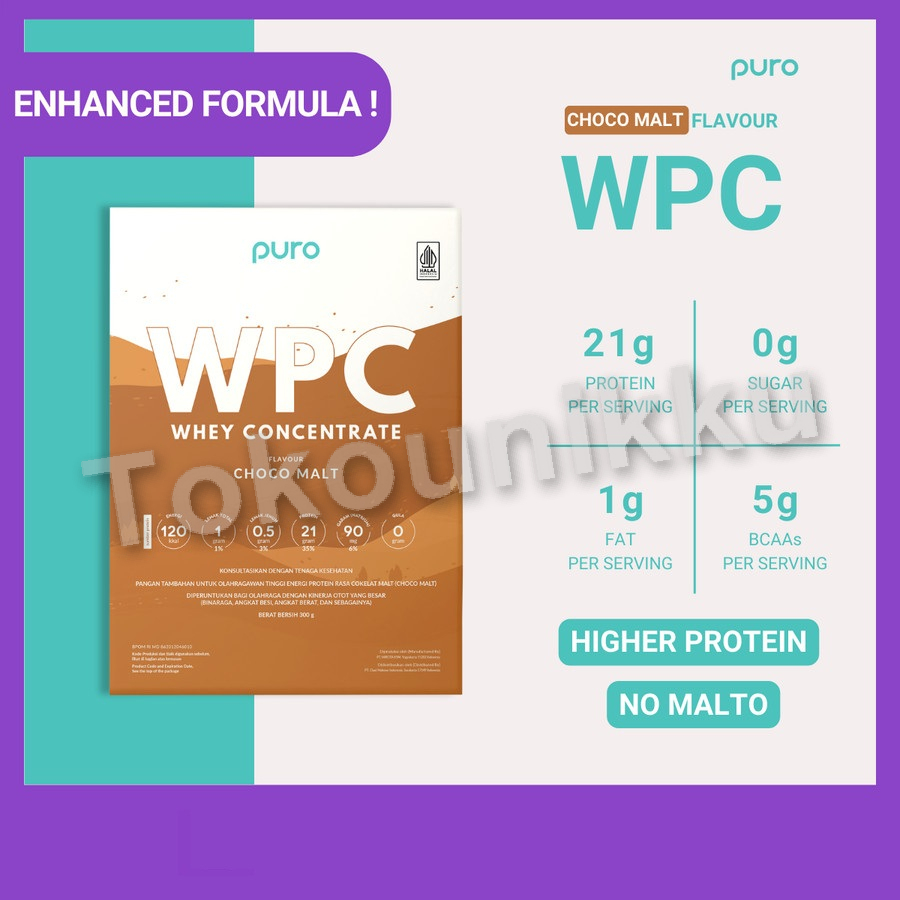Jual PURO WPC WPRO susu protein debm 300gr | Shopee Indonesia