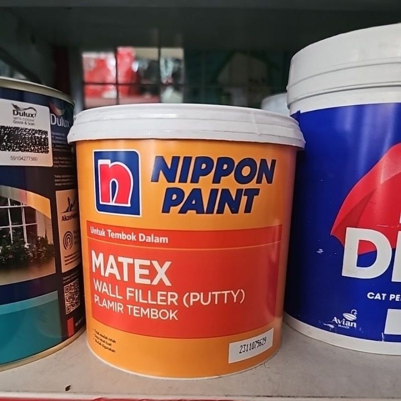Jual Plamir Tembok Matex Dempul untuk menutup lubang Nippon Paint | Shopee Indonesia