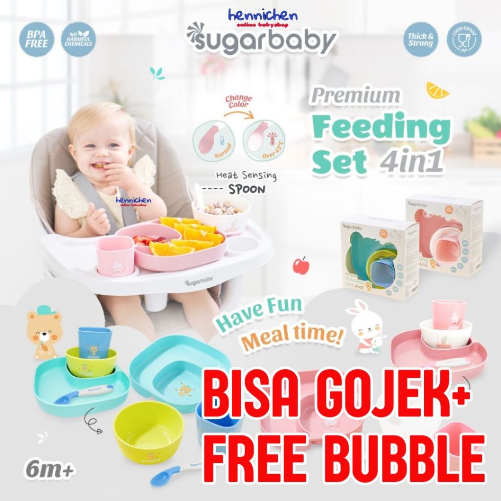 Jual Sugar Baby Premium Feeding Set 4in1 / Tempat Makan Bayi ...