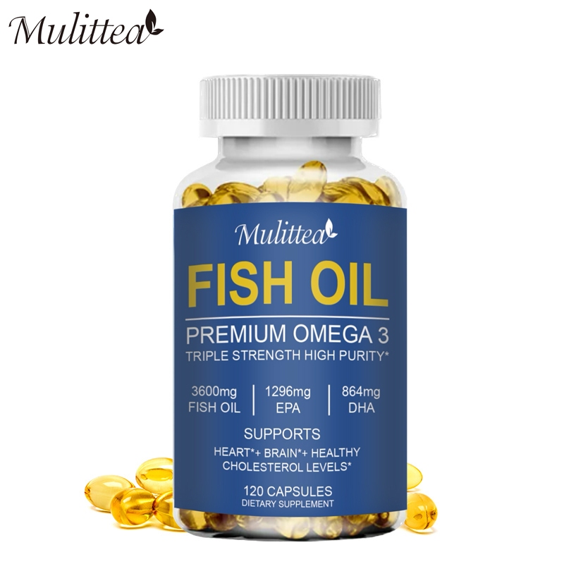 Jual Mulittea Fish Oil 3600 mg Soft-Gels omega 3 supplement with EPA ...
