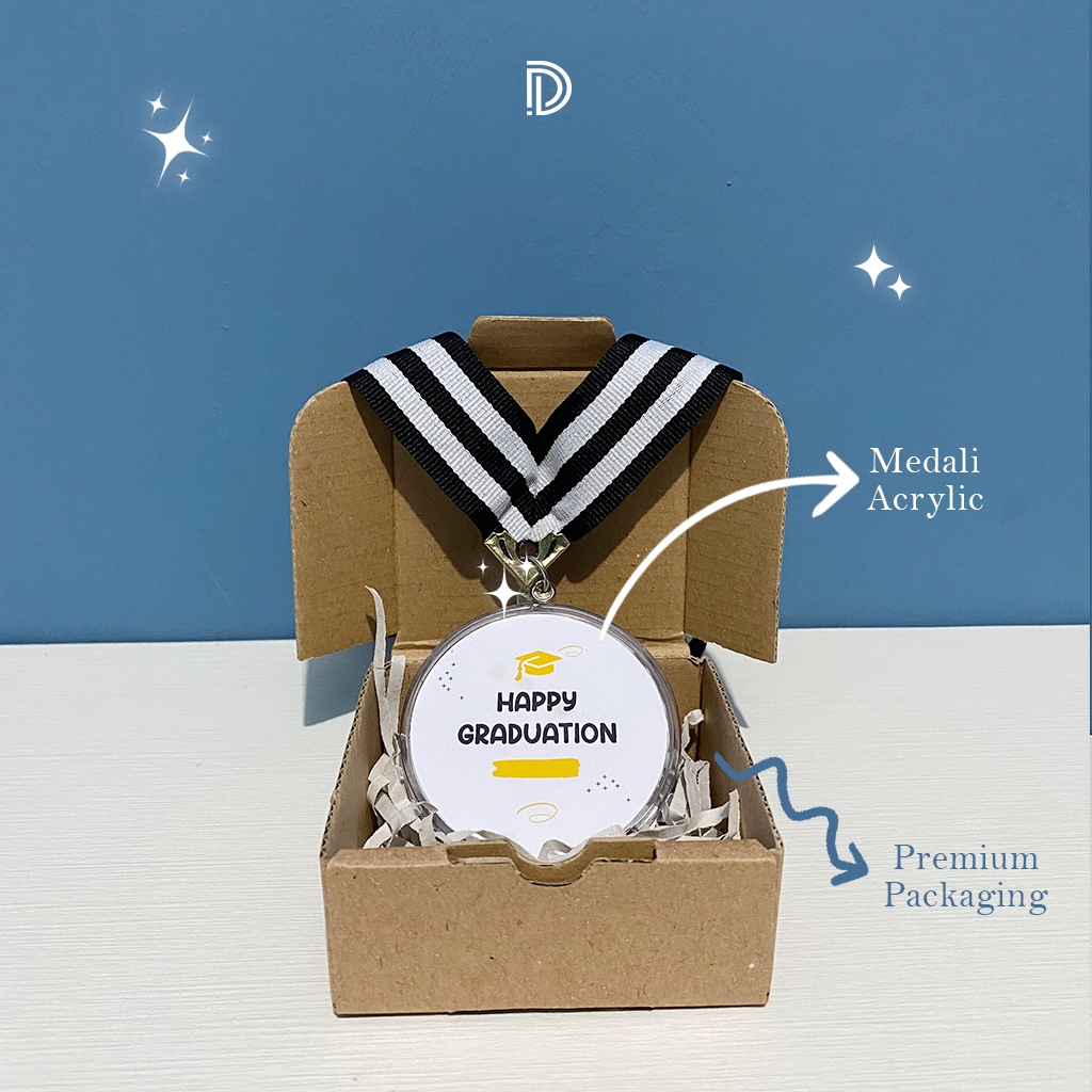 Jual Sertifikat Medali Custom Happy Graduation Kado Wisuda Kado ...