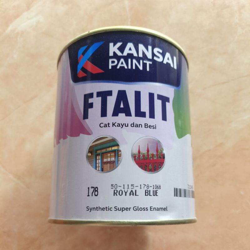 Jual cat Ftalit 1kg Royal blue 178 | Shopee Indonesia