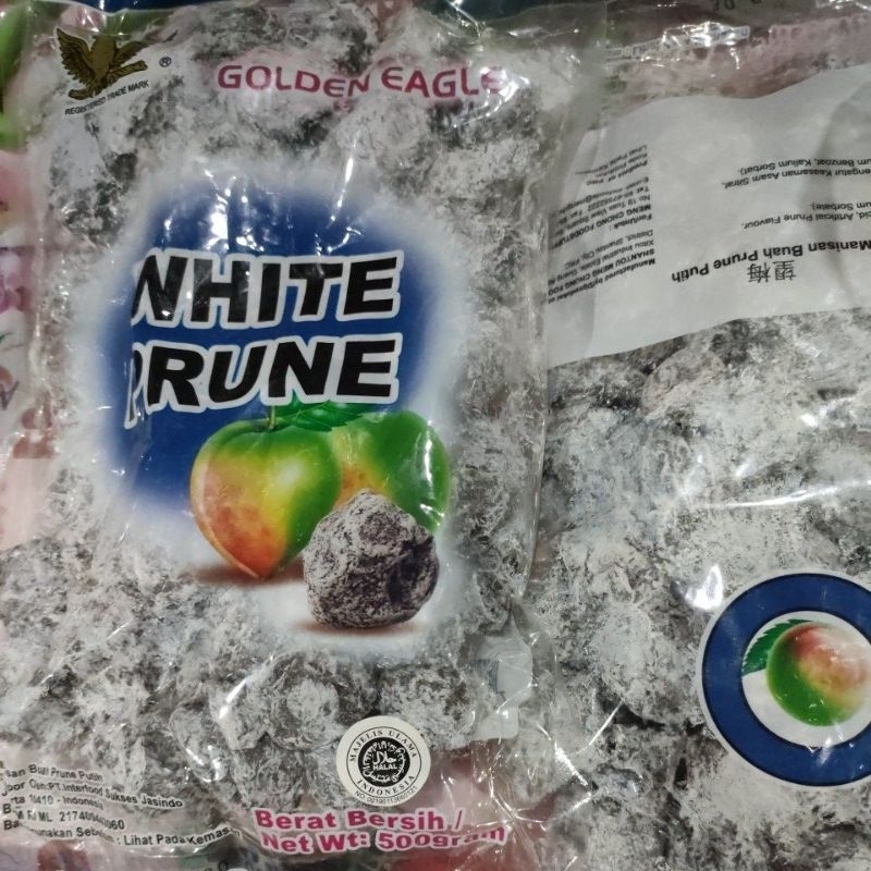 Jual golden eagle WHITE PRUNE manisan buah prune putih 500 gram ...